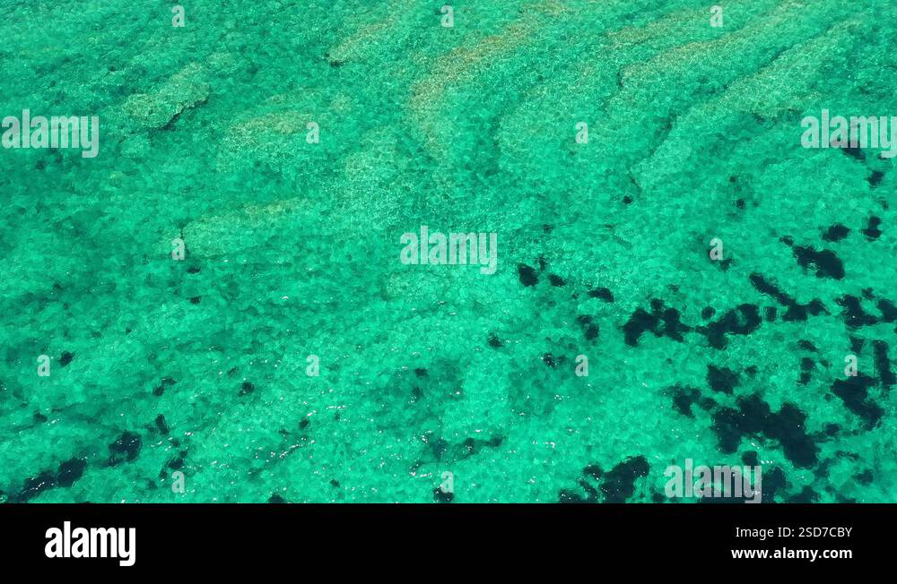 Calm Clear Sea Water Background. Calm Sea Water Background. Aerial ...