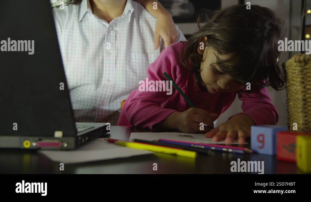 Busy father working at home Stock Video Footage - Alamy