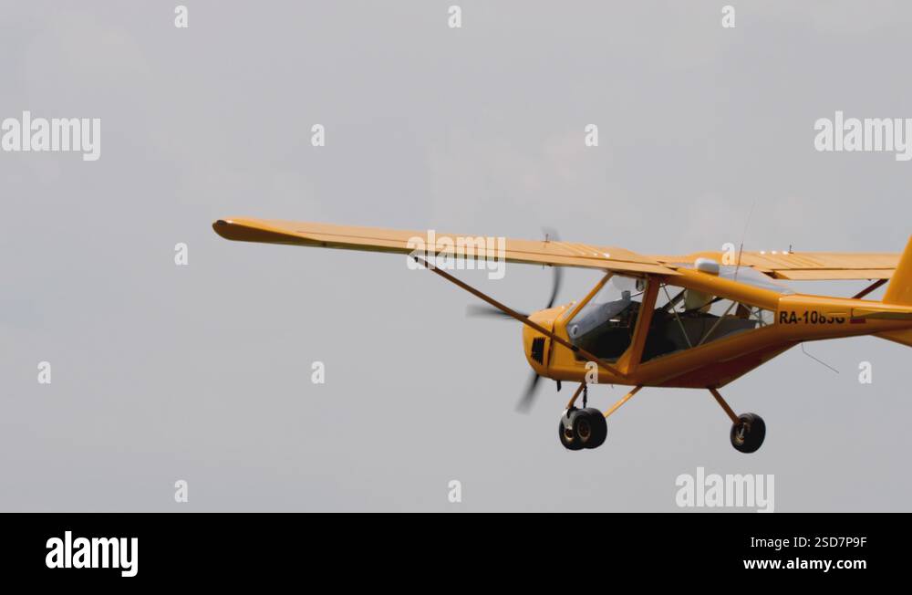 Glider plane in tow of an motorplane Stock Video Footage - Alamy