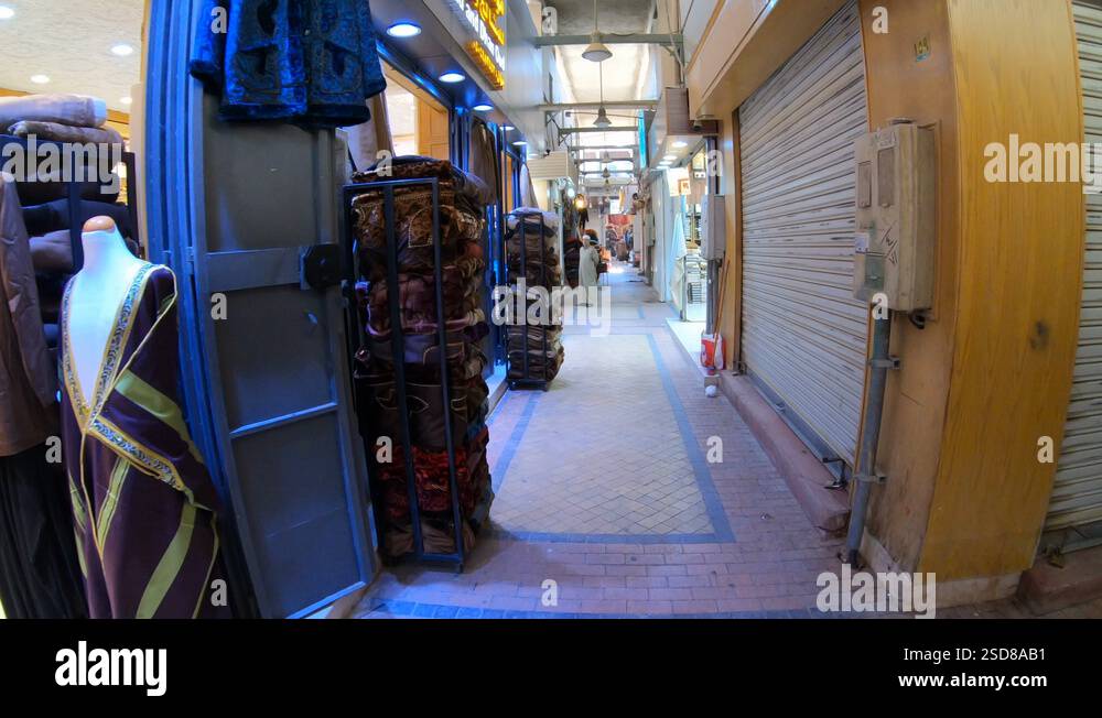 Walking through shops on local bazaar in Riyadh, Saudi Arabia Stock ...