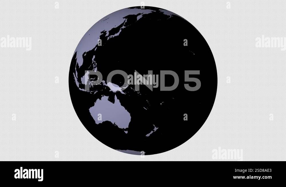 Virus spreading across rotating 3D globe, worldwide pandemic, alpha ...