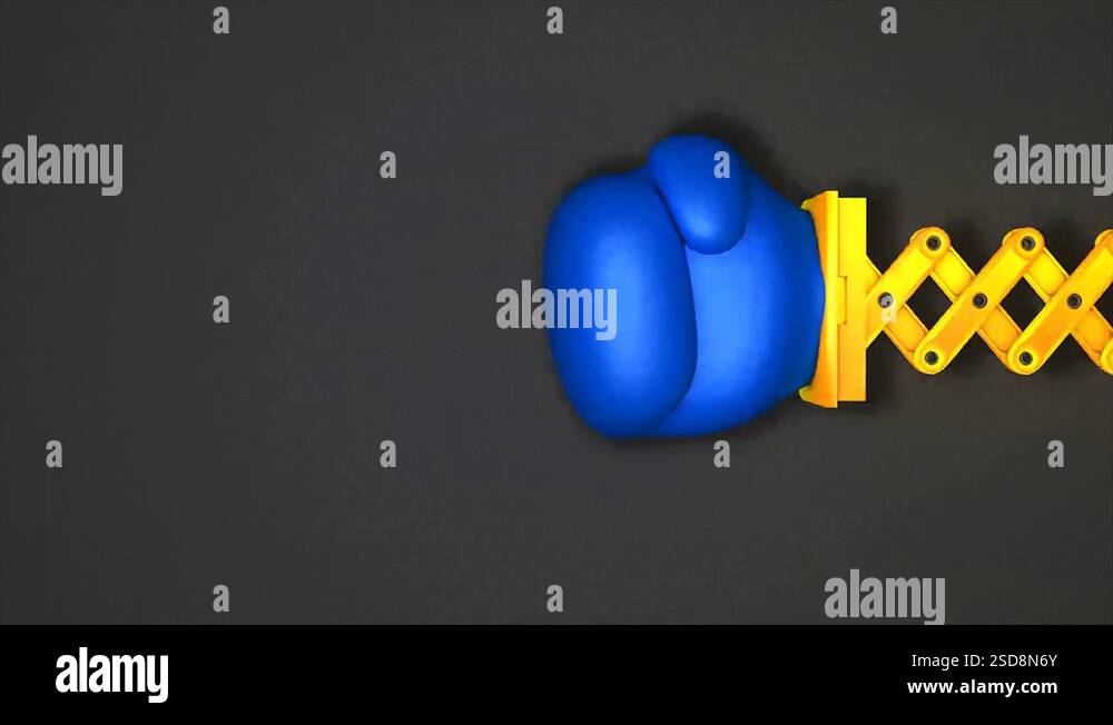 Boxing glove punch toy. Matte Stock Video Footage - Alamy