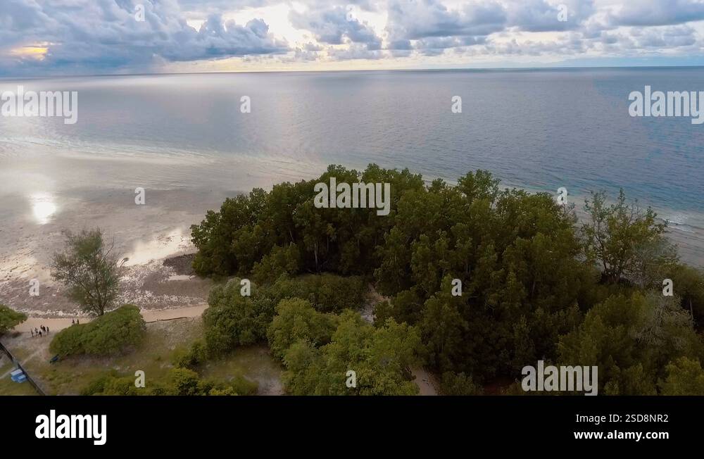 Landscape in the late afternoon. Beautiful view of the ocean on Sula ...