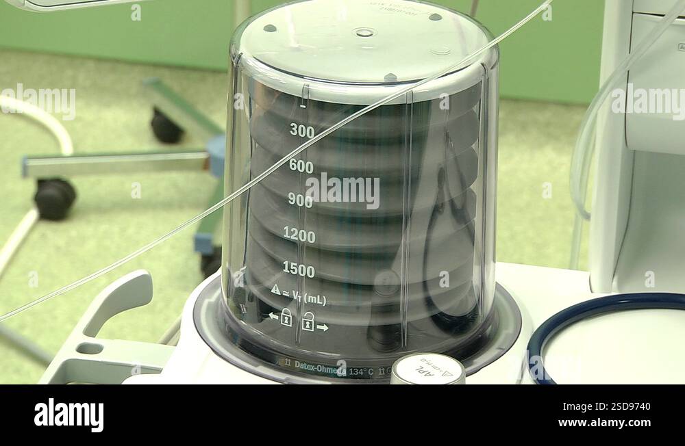 Computer controlled medical ventilator machine in the emergency room ...