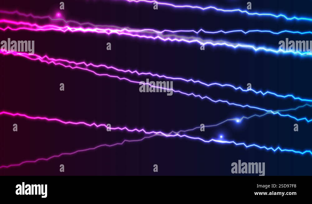 Blue purple electric current flow abstract neon video animation Stock ...