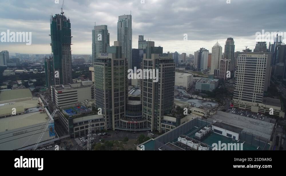 Makati City in Philippines. Cityscape Skyline and Skyscrapers in ...
