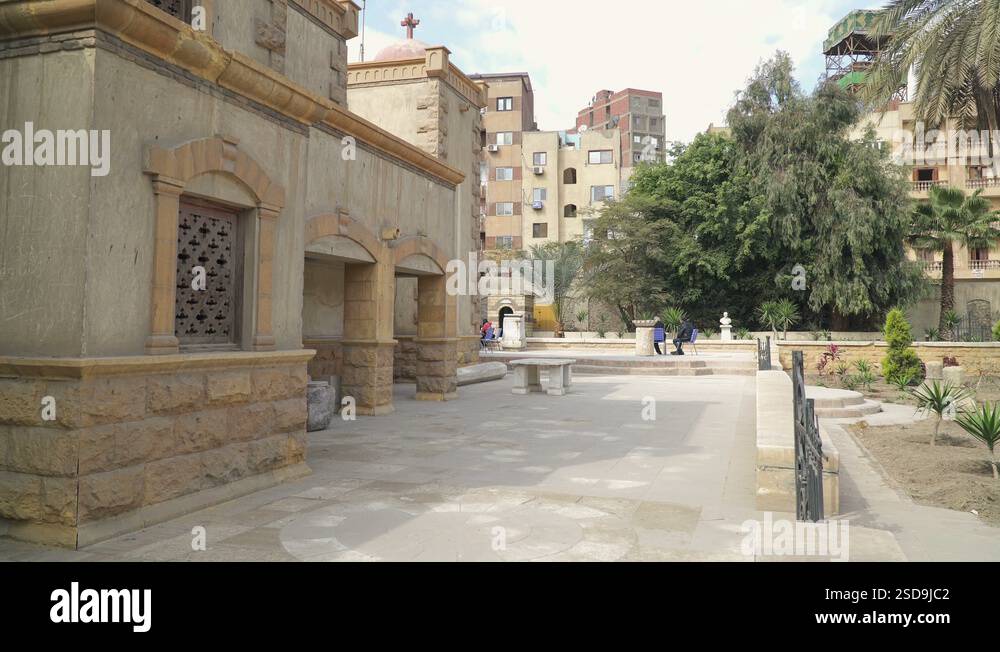The Coptic Cairo, important religious and touristict district of Cairo ...