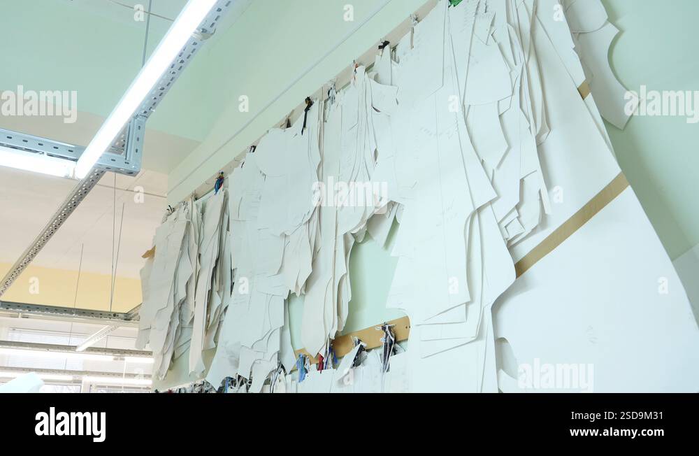 The process of sewing from fabric in the atl Stock Video Footage - Alamy