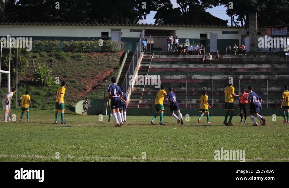 Goal being scored in a football soccer match - Soccer Match - Action 3 ...