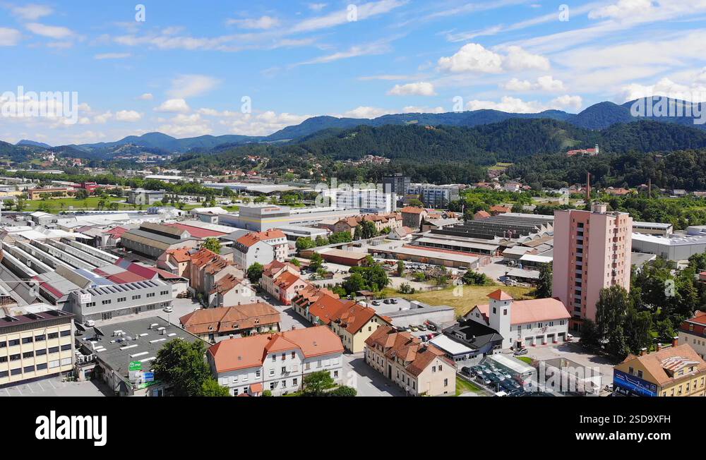 Industrial Factory and Residential Buildings In Centre Of Celje ...