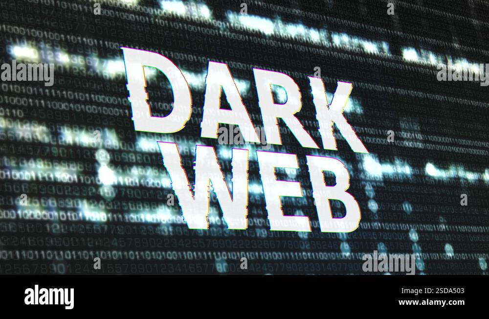 4K Dark Web Corrupted Signal Notification Display Stock Video Footage ...