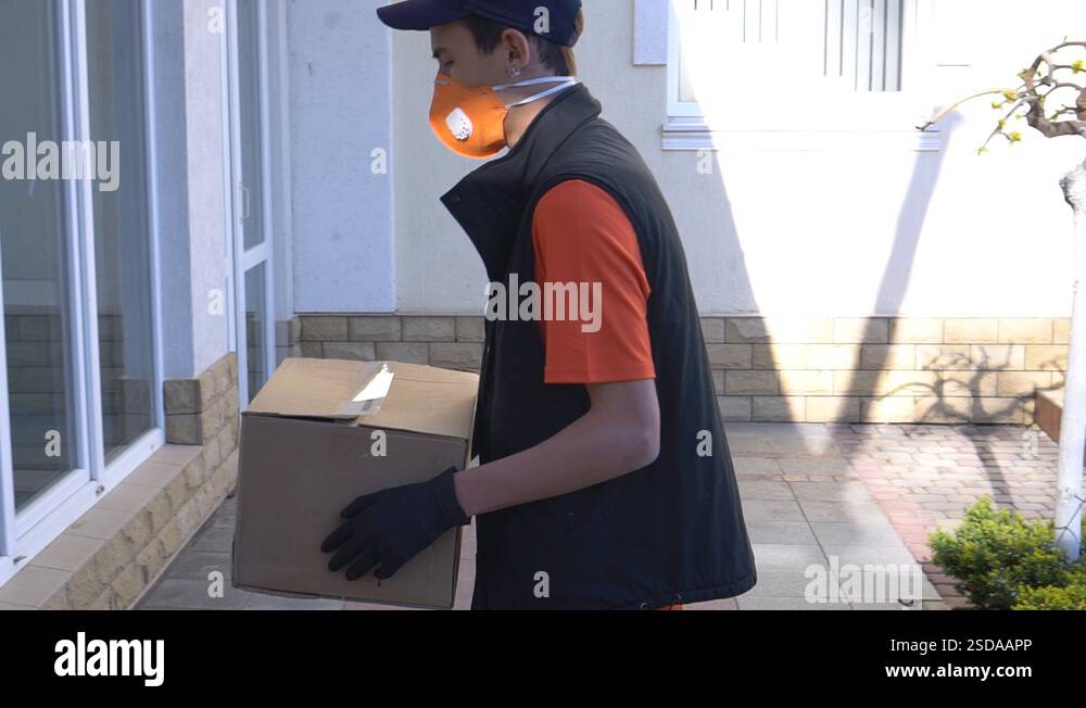 Food and goods delivery companies provides for no-contact drop off of ...