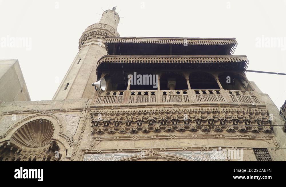 Old medieval mosque in Khan el khalili, a bazaar and historic district ...