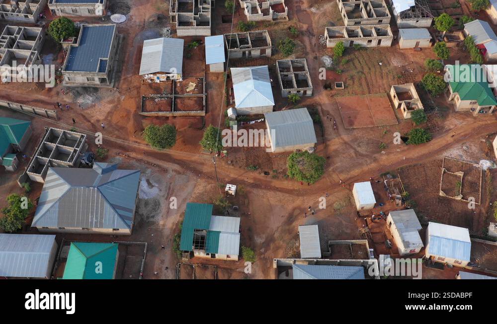 City aerial view of Lusaka.Lusaka is the capital city of Zambia Stock ...