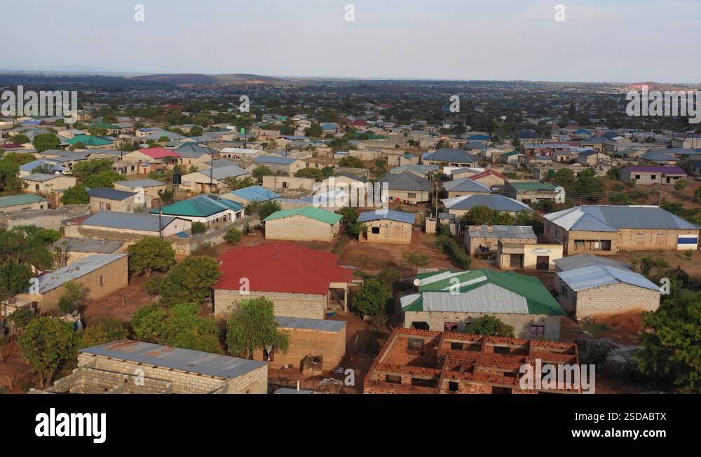 City aerial view of Lusaka.Lusaka is the capital city of Zambia Stock ...