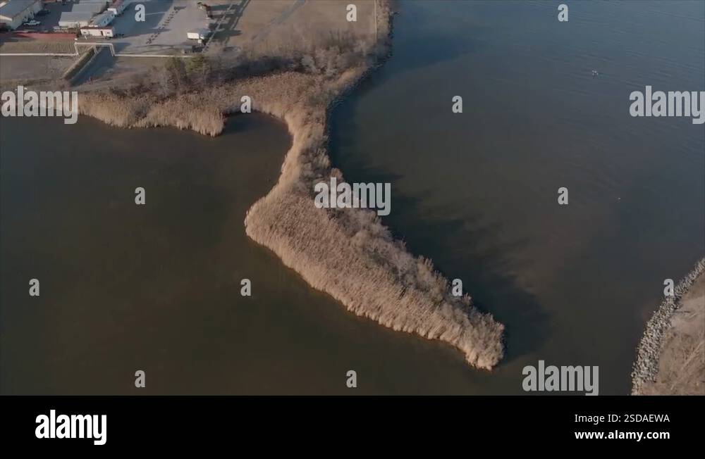 sky view of sea grass, ocean and community Stock Video Footage - Alamy