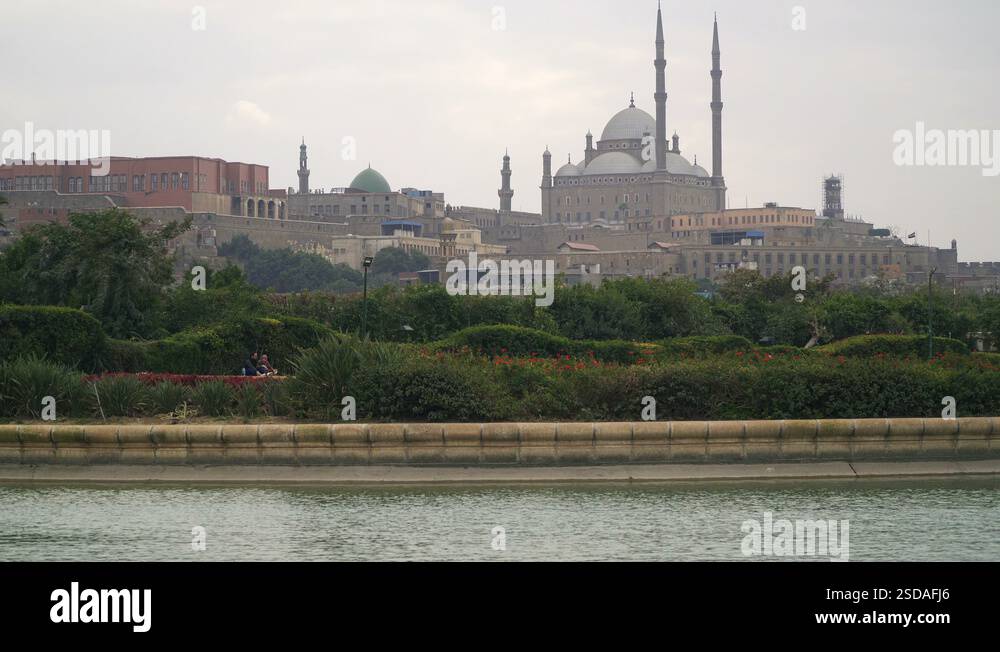 The Citadel of Saladin and the Muhammad Ali Mosque seen from the Al ...