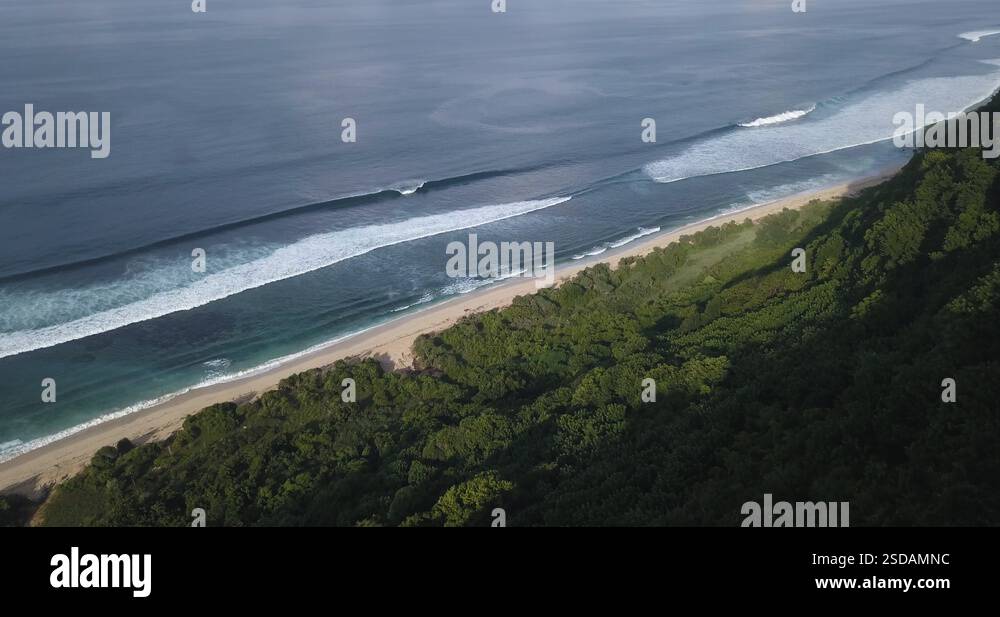Aerial view of Nyang Nyang beach Stock Video Footage - Alamy