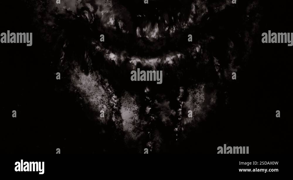 Animation with evil smile 2D animation Stock Video Footage - Alamy