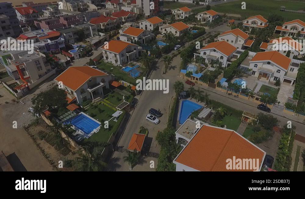 Africa: Aerial Benin Cotonou Stock Video Footage - Alamy