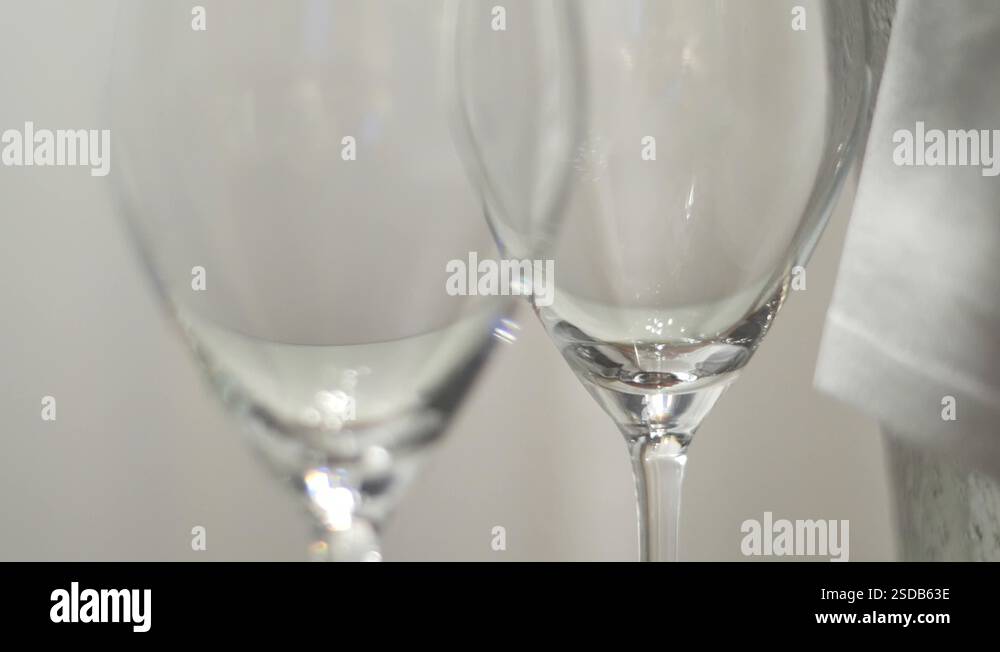 Slow mo rack focus on wine glasses.mp4 Stock Video Footage - Alamy