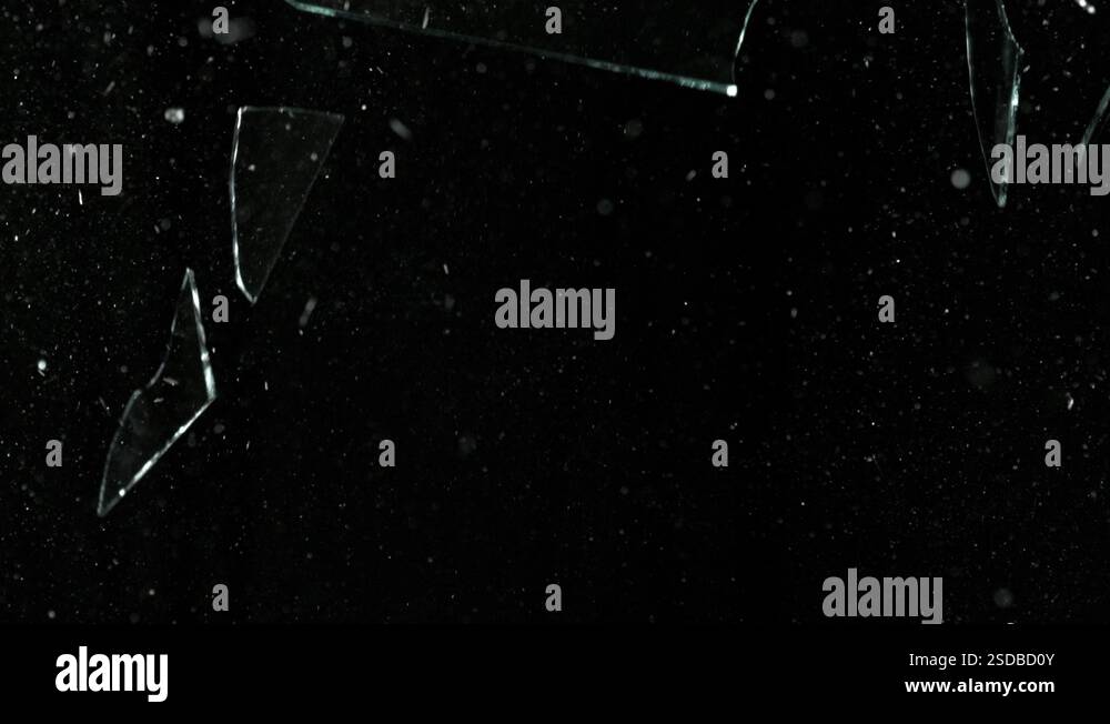 Super Slow Motion Shot of Falling Shards at 1000 fps Stock Video ...