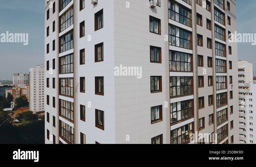 Modern sleeping area residential buildings multi-unit mansion complex ...