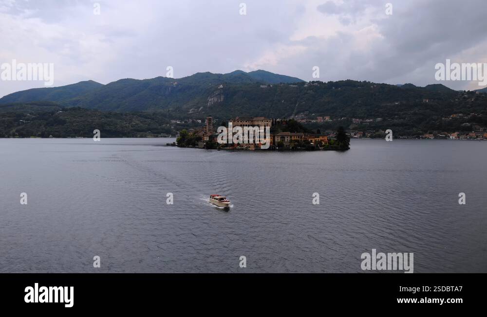 drone flying above lake spring season Stock Video Footage - Alamy
