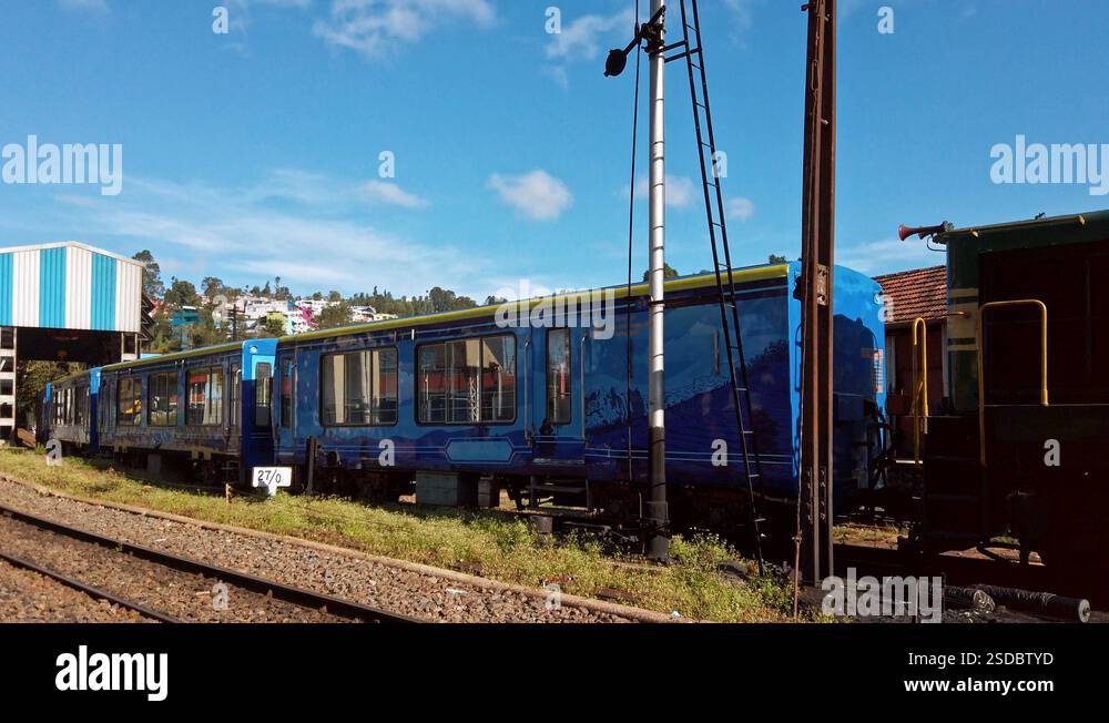 View of Coonoor train station, as part of Nilgiri mountain railway ...