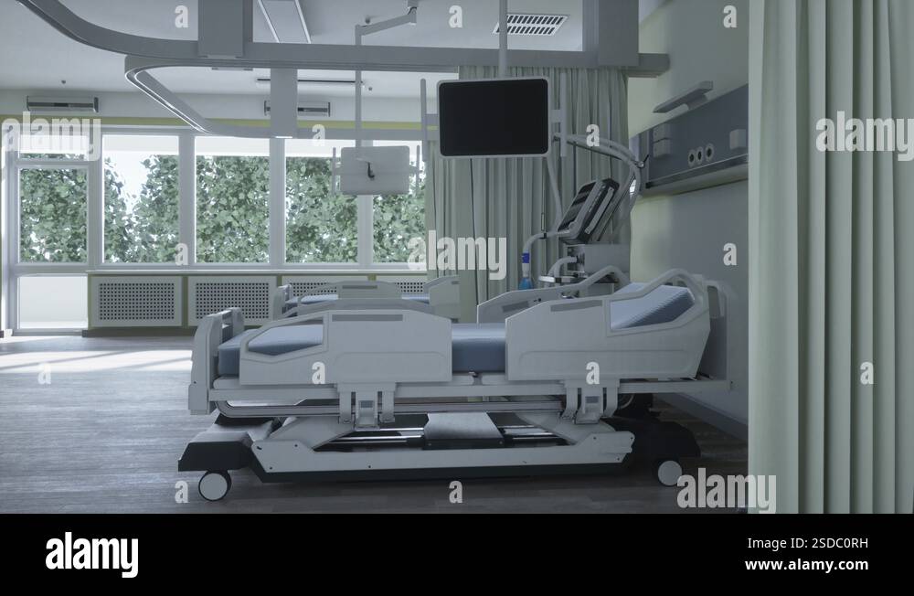 Medical ventilators for artificial lung ventilation and bed . 3D ...