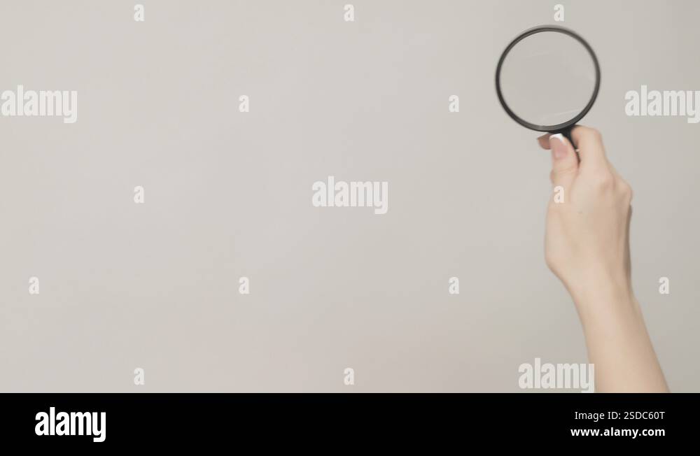 promotional background hand magnifying glass set 2 Stock Video Footage ...