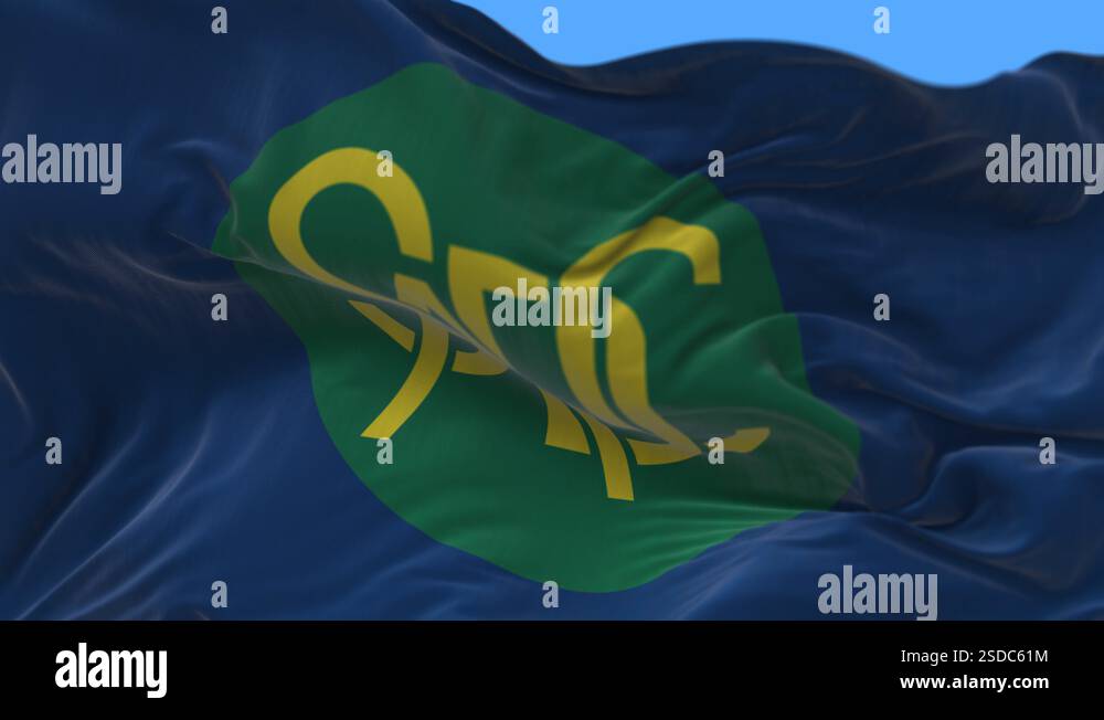 4k Southern African Development Community flag,SADC seamless loop ...