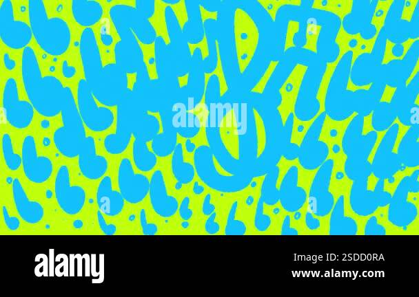 Video transition with blue shading of Musical notes on a green screen ...