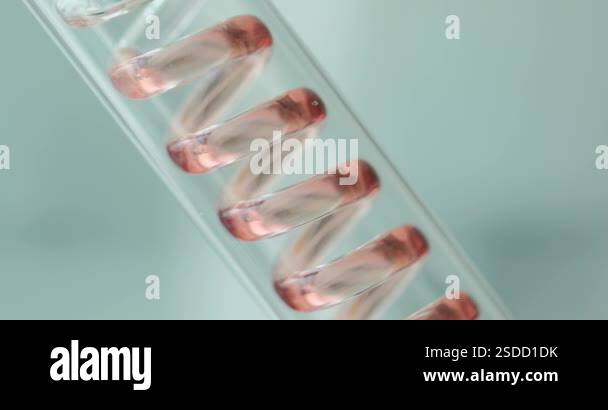 Laboratory glass condenser facilitates condensation process. Bright ...