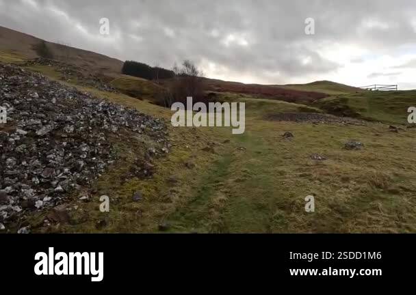 Abandoned copper mine of Tomnadashan. Also known as the Cave of ...