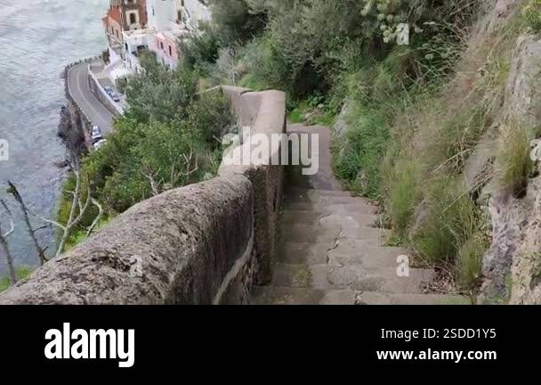 Atrani, Campania, Italy January 13, 2025: Collegiate Church of Santa ...
