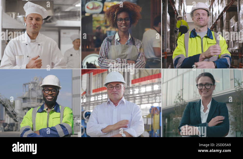 Collage man different professions Stock Videos & Footage - HD and 4K ...