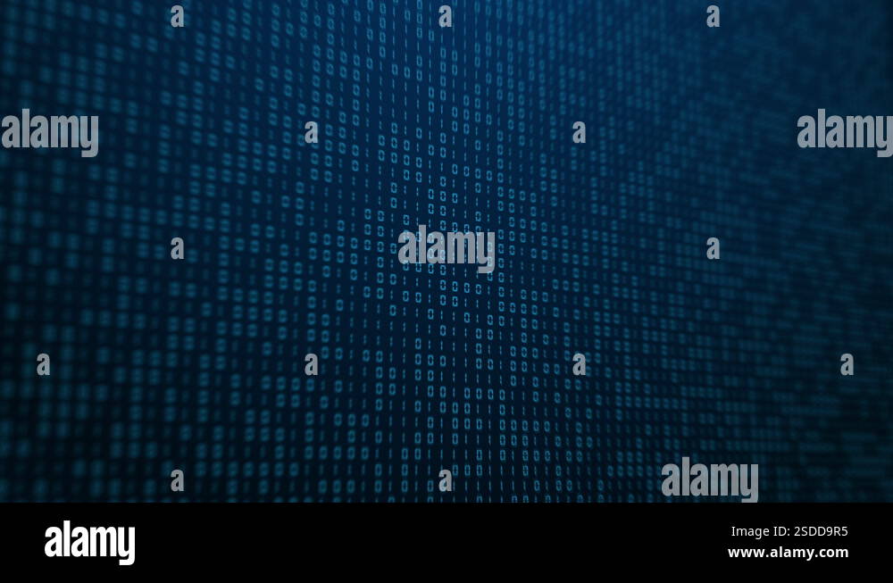 Abstract binary code background looping Stock Video Footage - Alamy