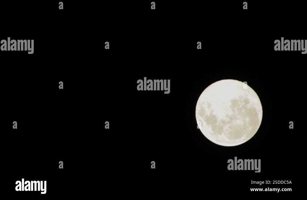 Full moon crossing the screen time lapse Stock Video Footage - Alamy