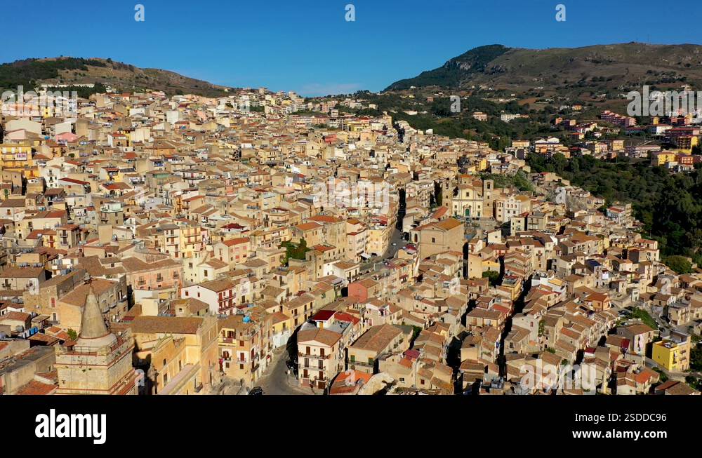 Caccamo, Sicily. Medieval Italian city with the Norman Castle in Sicily ...
