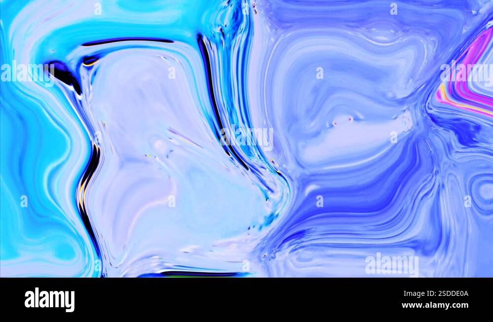 Abstract blue liquid paint animation.blue, texture, liquid, background ...