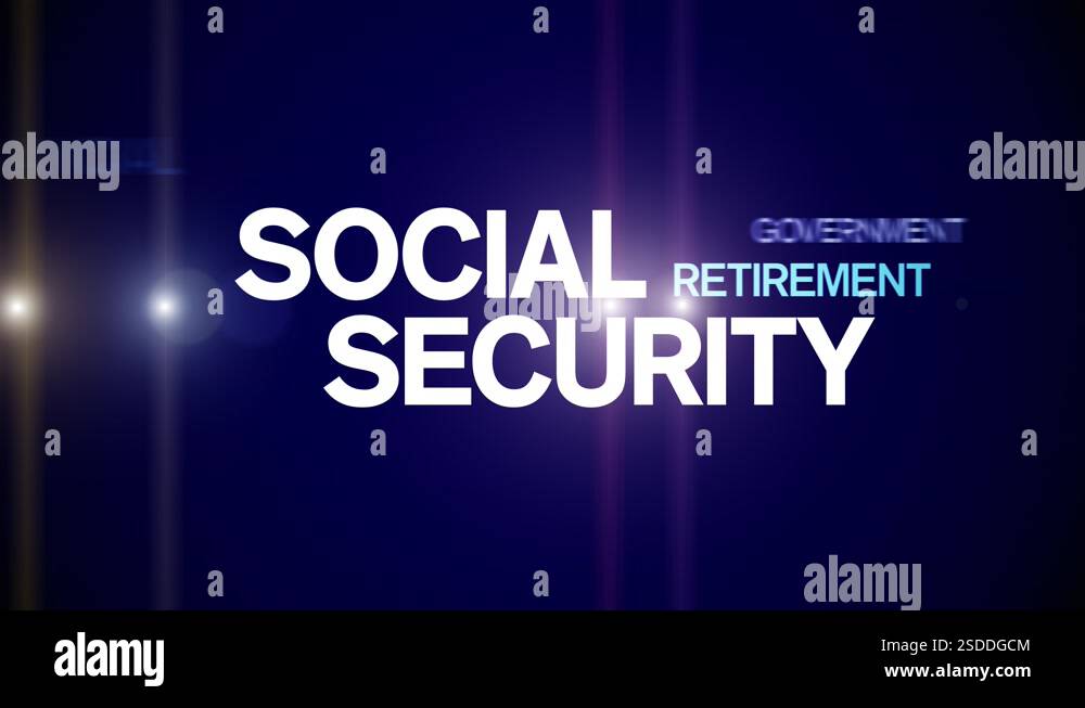 4k Social Security Animated Word Cloud,Text Design Animation Kinetic ...