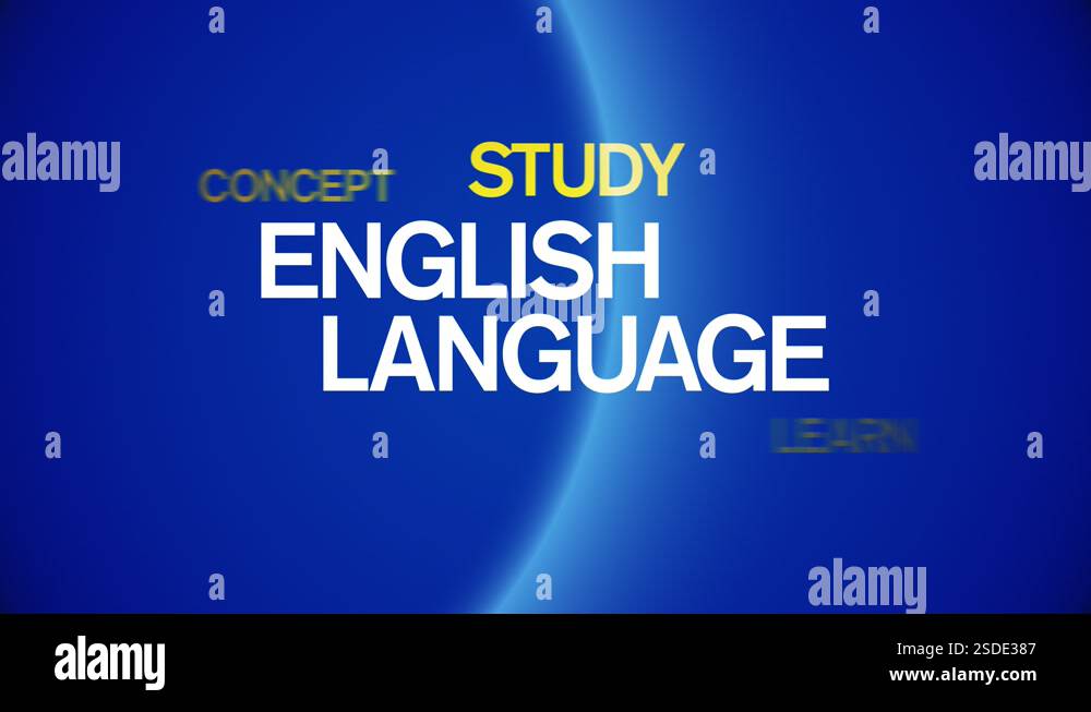 4k English Language Animated Tag Word Cloud,Text Design Animation ...