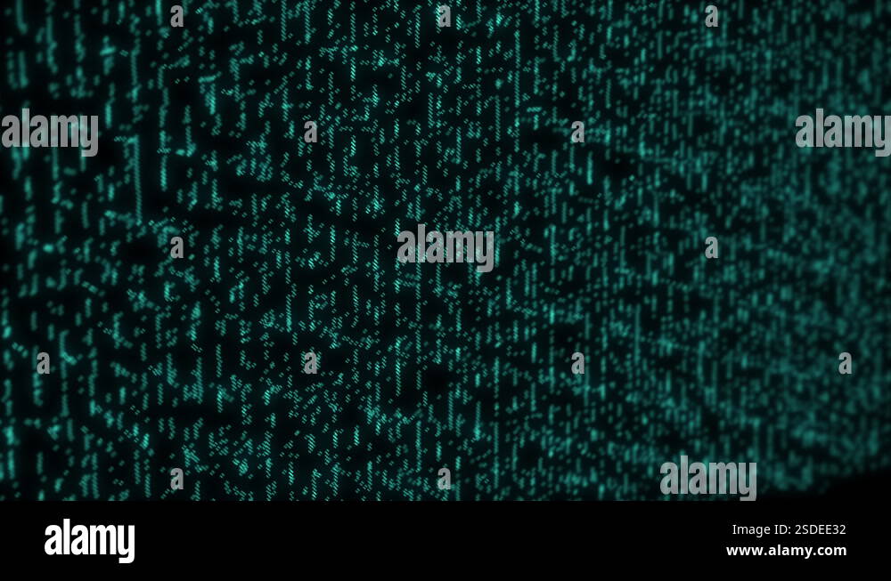 data matrix modern motion background loop blue Stock Video Footage - Alamy