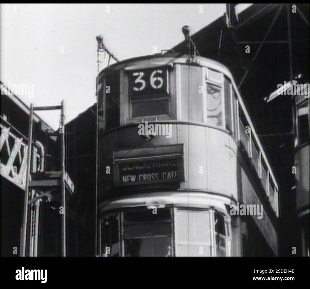 London's last double decker trams parked on their last day of use, UK ...
