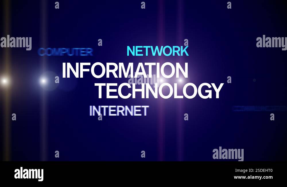 4k Information technology Animated Word Cloud,Text Design Kinetic ...
