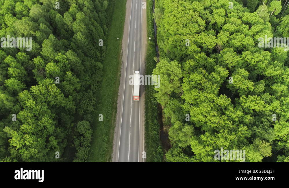 One semi truck white trailer Stock Videos & Footage - HD and 4K Video ...