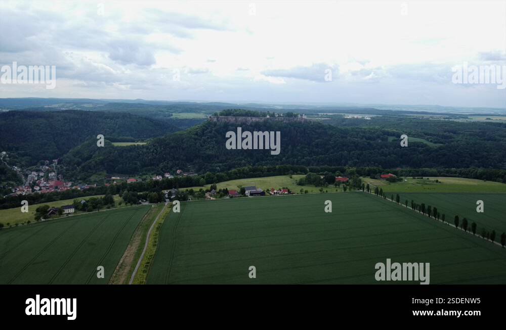 Drone at high speed covering a great distance as it flies close to a ...