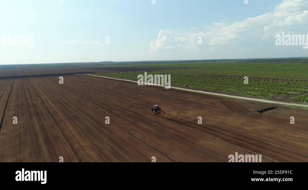Peat harvesting aerial Stock Videos & Footage - HD and 4K Video Clips ...