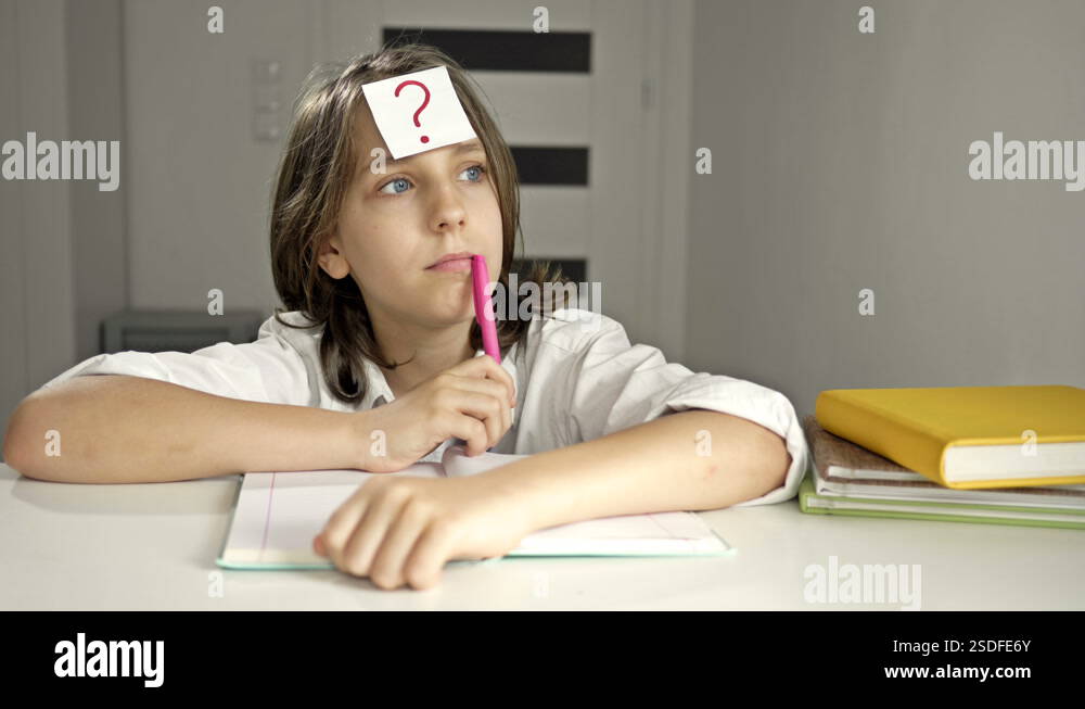 It is difficult for the student to do their homework. The boy does not ...